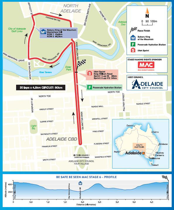 2017 Tour Down Under Results from BikeRaceInfo