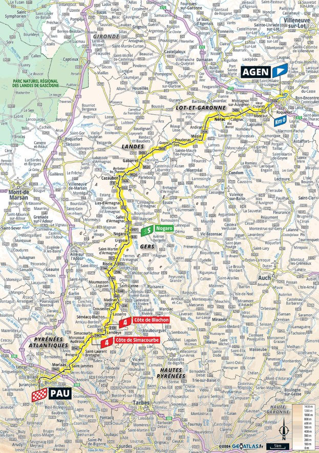 2024 Tour de France stage 13 by BikeRaceInfo